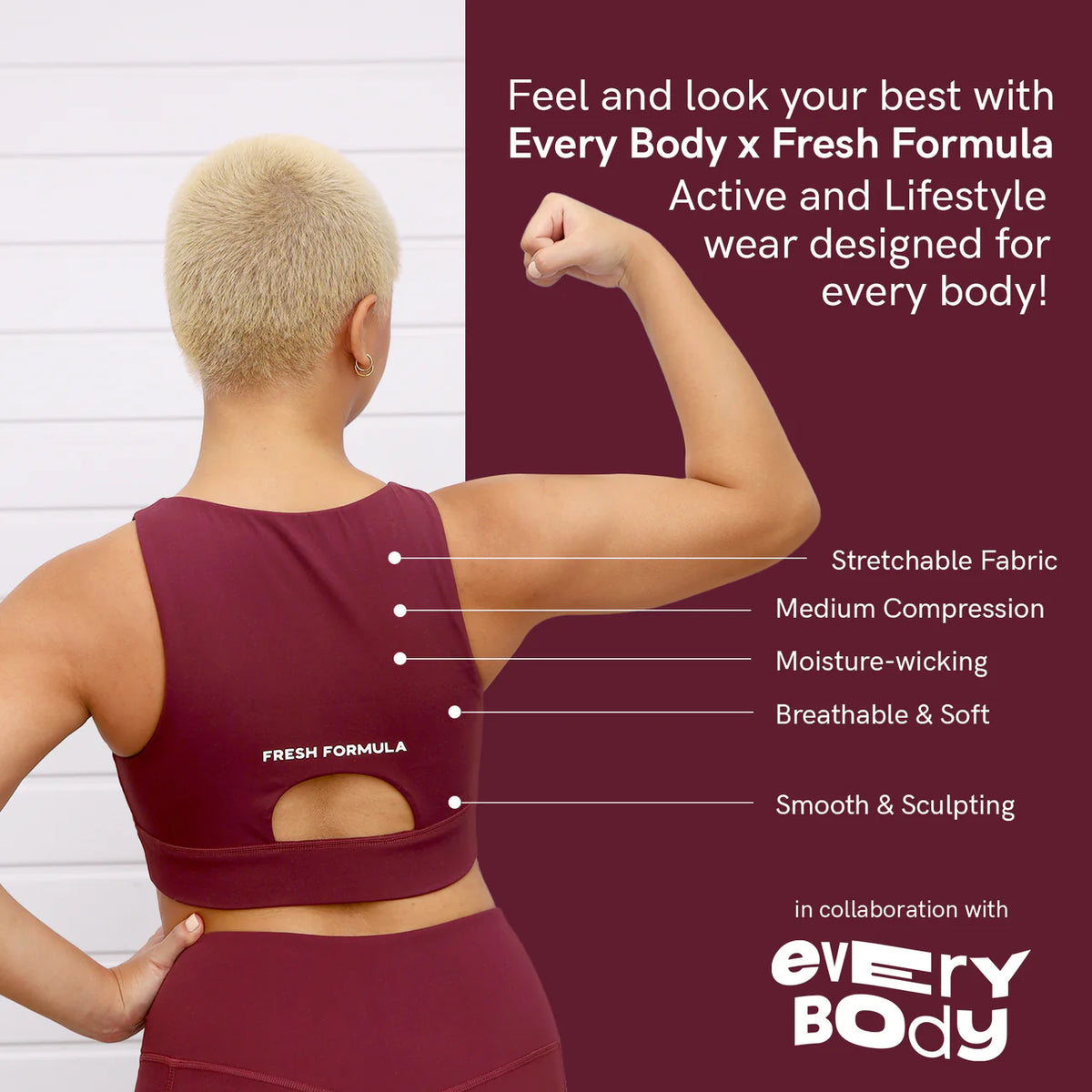 FF x EB Activewear Sports Bra | Fresh Formula – Colourette Cosmetics